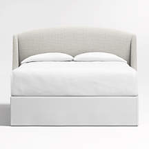 Lafayette 48" Weave Mist Grey Upholstered Queen Headboard + Reviews ...