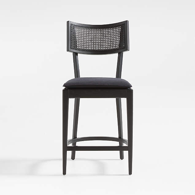 Dorota Director's Chair Leather Counter Stool | Crate & Barrel Canada