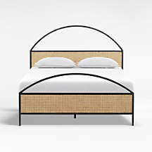 Libby Queen Cane Bed Frame | Crate & Barrel