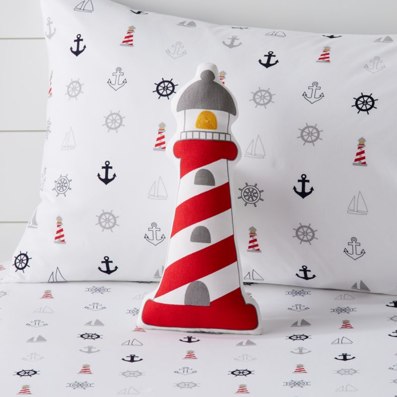 Lighthouse Throw Pillow + Reviews | Crate & Kids