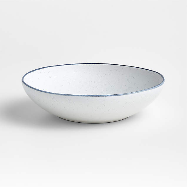 Lina Hanukkah Blue Stripe Dinner Plate + Reviews | Crate & Barrel