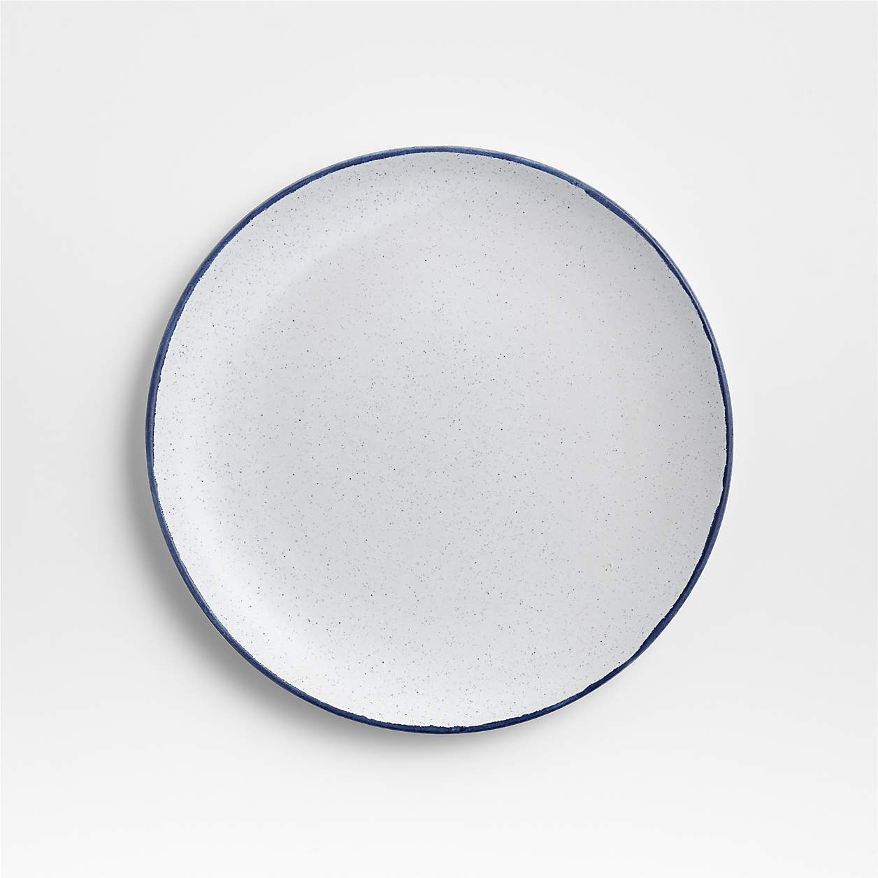 Lina Hanukkah Matte Blue Stripe Salad Plate + Reviews | Crate & Barrel