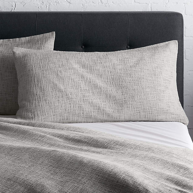 Lindstrom Cotton White King Sham | Crate & Barrel
