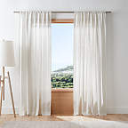 Lindstrom Organic Cotton Woolen Ivory Curtain Panel 52"x96" + Reviews ...