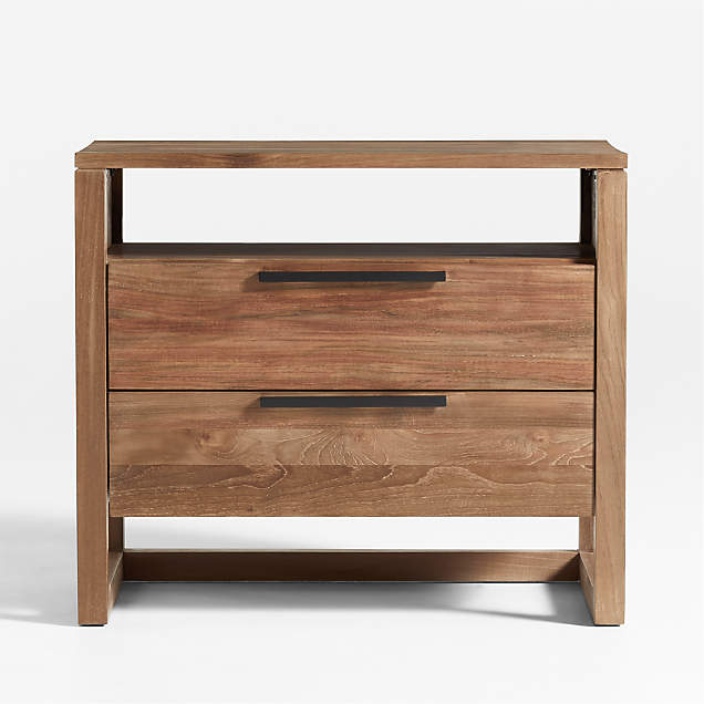 Gia Dove Ash Nightstand + Reviews | Crate & Barrel