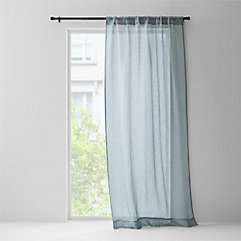 Blue Curtains & Navy Blue Curtain Panels | Crate & Barrel