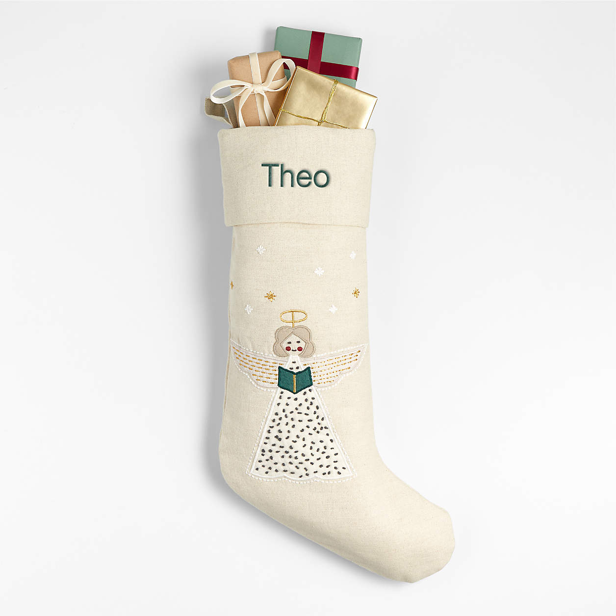 Linen Angel Kids Christmas Stocking + Reviews | Crate & Kids