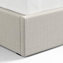 Weave Natural Beige Upholstered Queen Storage Bed Base | Crate & Barrel ...