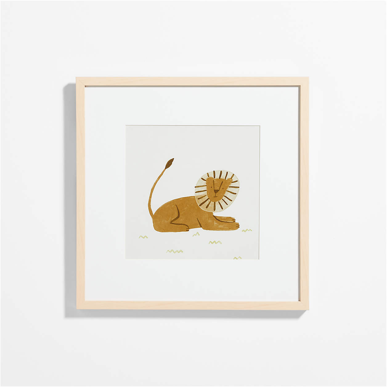 Lion Framed Wall Art Print + Reviews | Crate & Kids