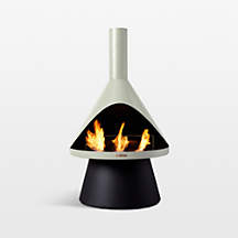 TerraFlame Dove Green Lloyd Gel Fuel Fireplace | Crate & Barrel