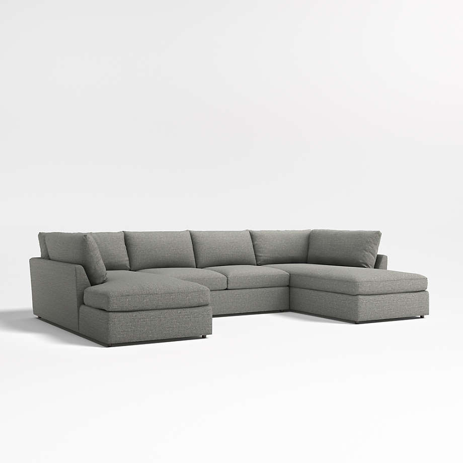 Lounge 3-Piece U-Shaped Sectional Sofa + Reviews | Crate & Barrel