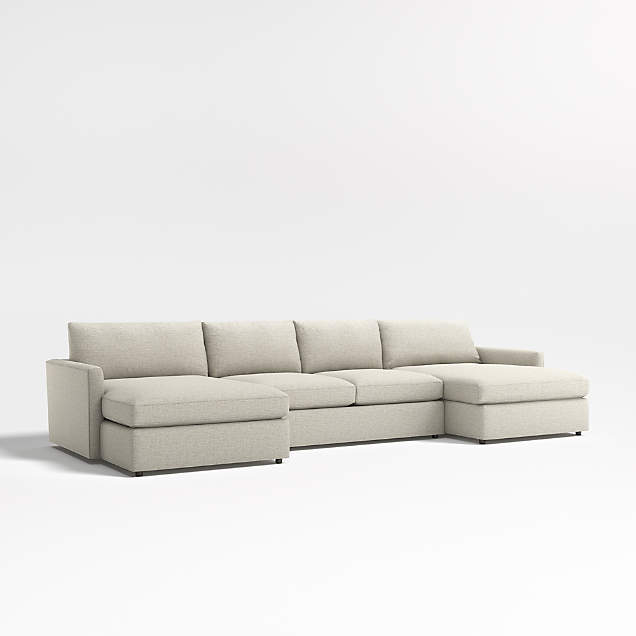 Lounge 3-Piece U-Shaped Sectional Sofa with Left-Arm Storage Chaise ...