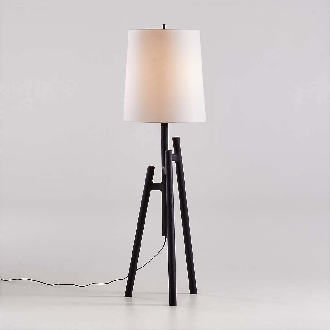 Black Floor Lamps & Black Standing Lamps | Crate & Barrel