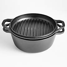 Lodge Chef Collection 6-Qt. Cast Iron Double Dutch Oven + Reviews ...