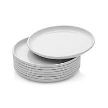 Logan Stacking Dinner Plates, Set of 8 + Reviews | Crate & Barrel