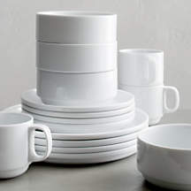 Logan Stacking Salad Plates, Set of 8 + Reviews | Crate & Barrel