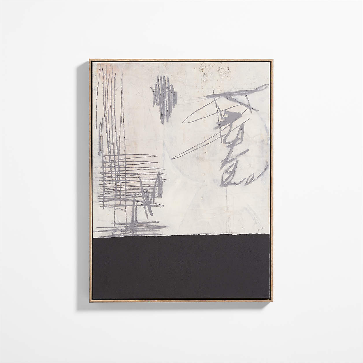 "Look Beneath the Surface I" Framed Beige 30"x40" Wall Art Print by ...