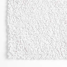 Loop Organic Cotton White Bath Mat + Reviews | Crate & Barrel