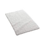 Loop Organic Cotton White Bath Mat + Reviews | Crate & Barrel