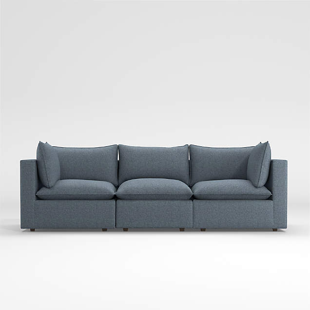 Lotus Deep Modular 3-Piece Extra Long Low Sofa Sectional + Reviews ...