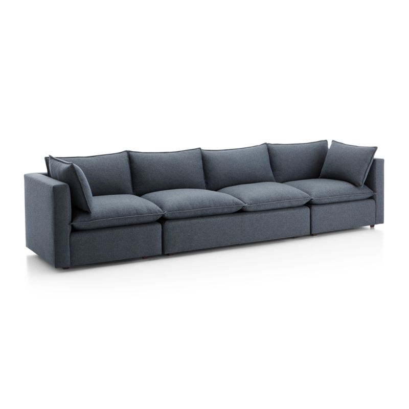Lotus Modular 3-Piece Extra Long Sofa Sectional + Reviews | Crate & Barrel Canada