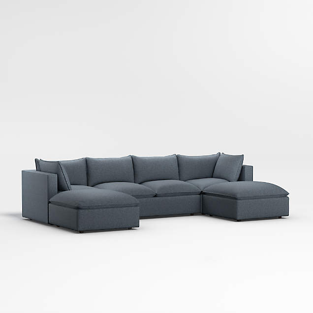 Lotus Deep Modular 3-Piece Extra Long Low Sofa Sectional + Reviews ...
