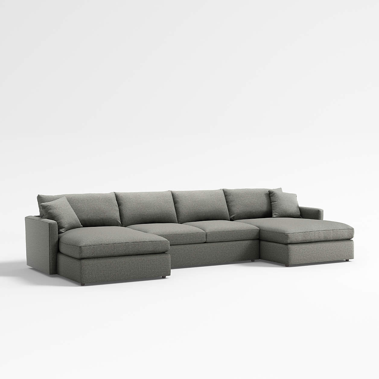 Lounge Deep U-Shaped Sectional Sofa | Crate & Barrel