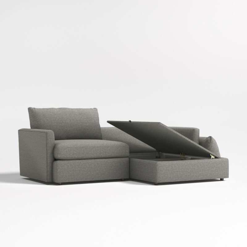 Lounge 2-Piece Small-Space Sectional Sofa with Right-Arm Storage Chaise ...