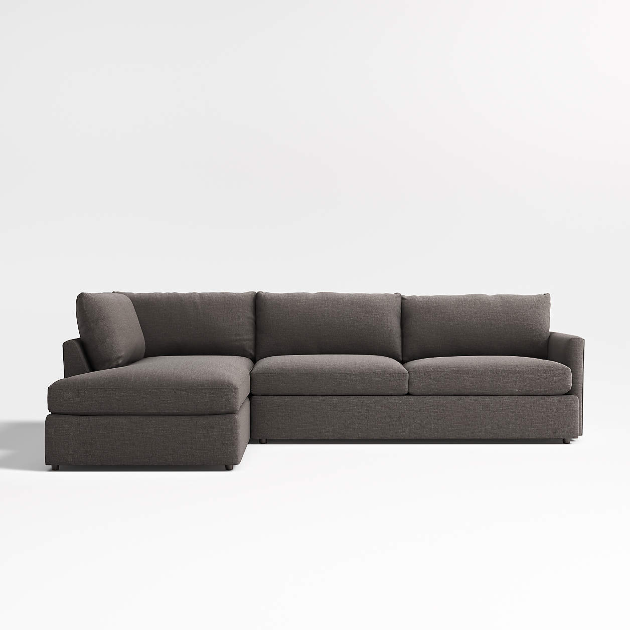 Lounge 2-Piece L-Shaped Sectional Sofa with Left-Arm Corner Bumper ...
