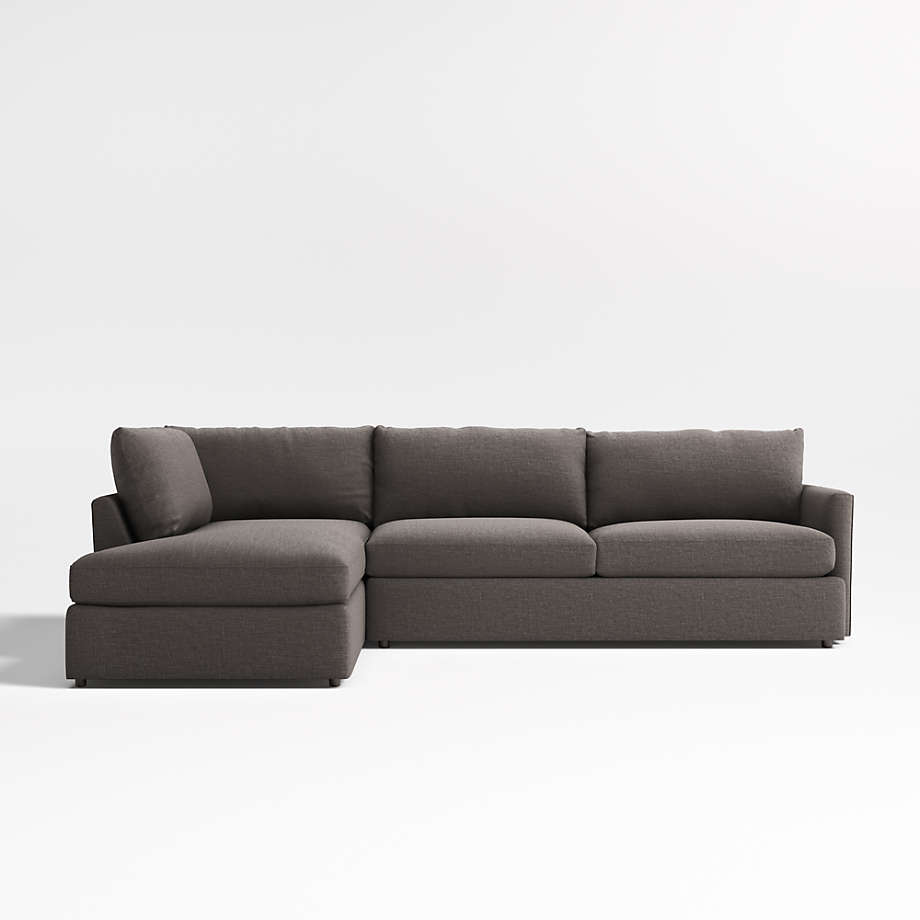 Lounge 2-Piece L-Shaped Sectional Sofa with Left-Arm Corner Bumper ...