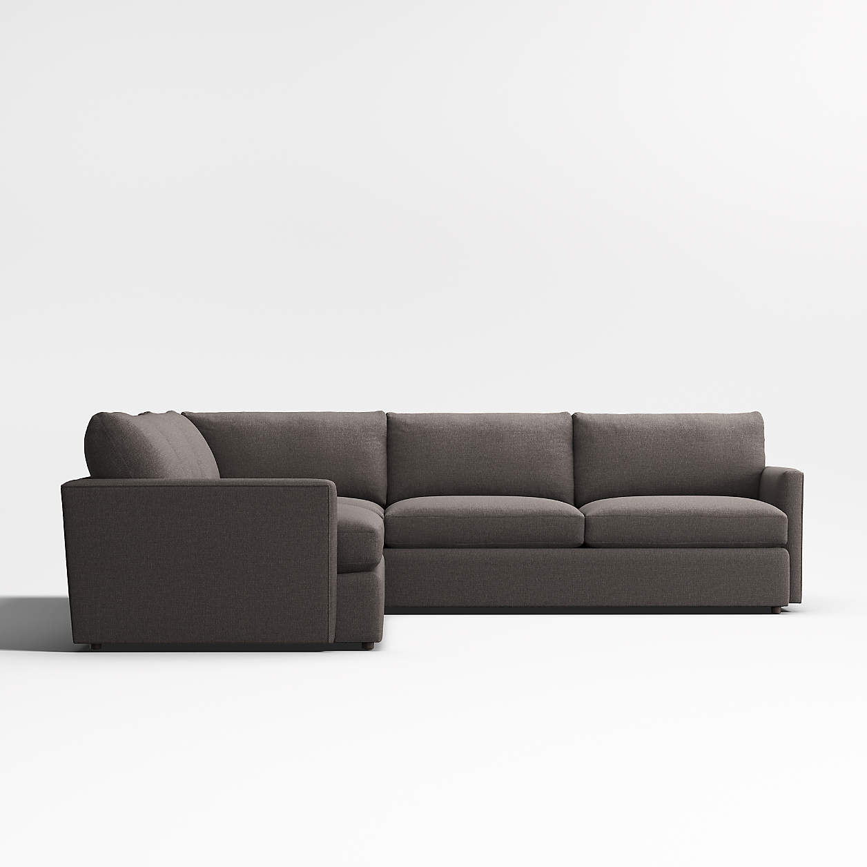Lounge 2-Piece L-Shaped Sectional Sofa with Right-Arm Corner Sofa + Reviews | Crate & Barrel