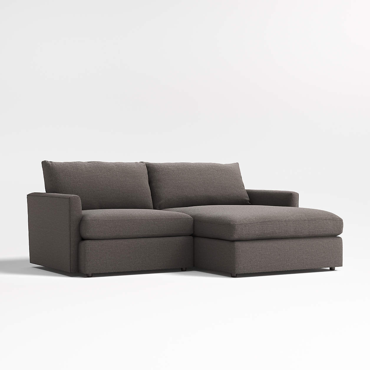 Lounge 2-Piece Small-Space Sectional Sofa with Right-Arm Storage Chaise ...