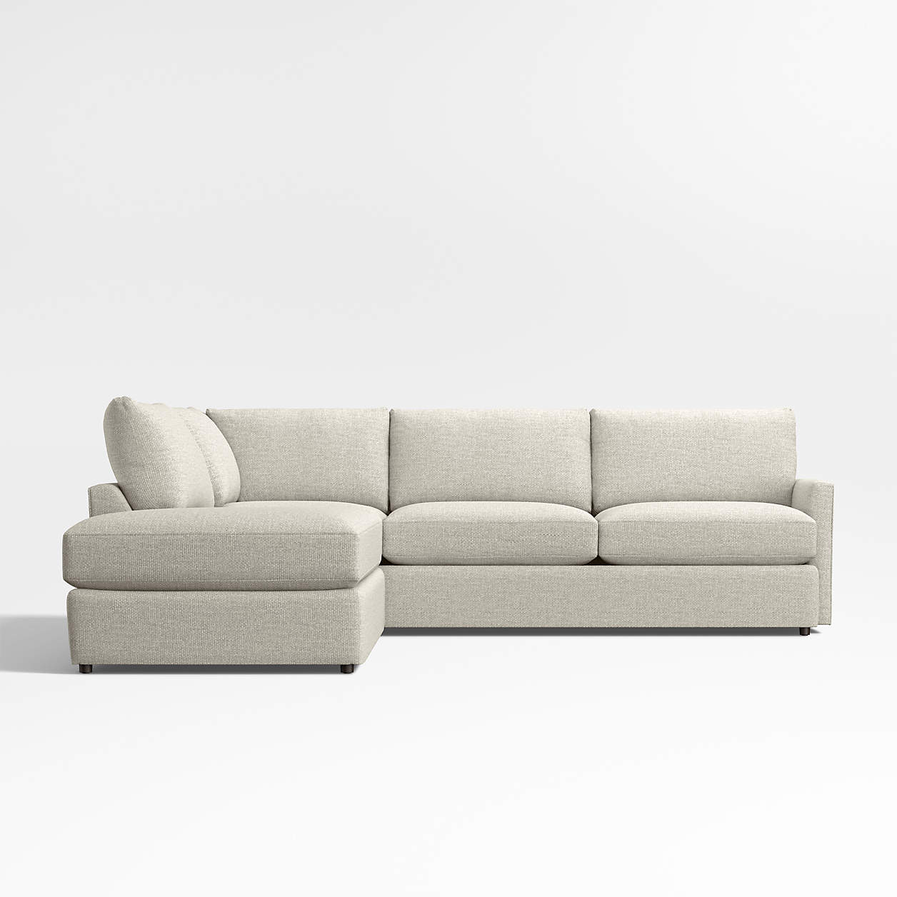 Lounge Classic 2-Piece Sectional Sofa with Bumper | Crate & Barrel Canada
