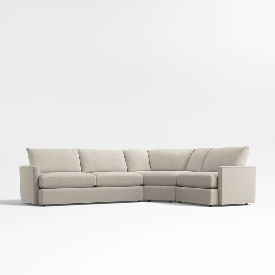 Lounge Classic 3-Piece Wedge Sectional Sofa + Reviews | Crate & Barrel