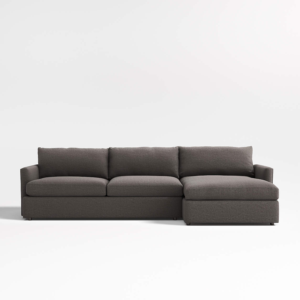 Lounge Deep 2-Piece Sectional Sofa + Reviews | Crate & Barrel