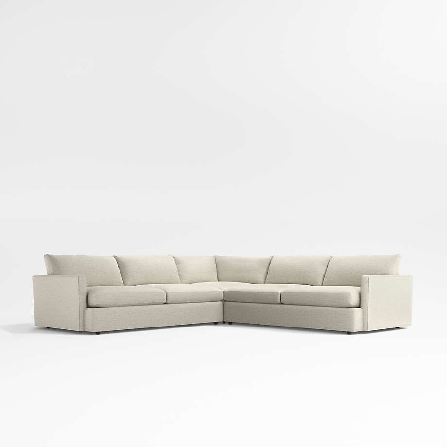 Lounge Deep 3-Piece Sectional Sofa + Reviews | Crate & Barrel