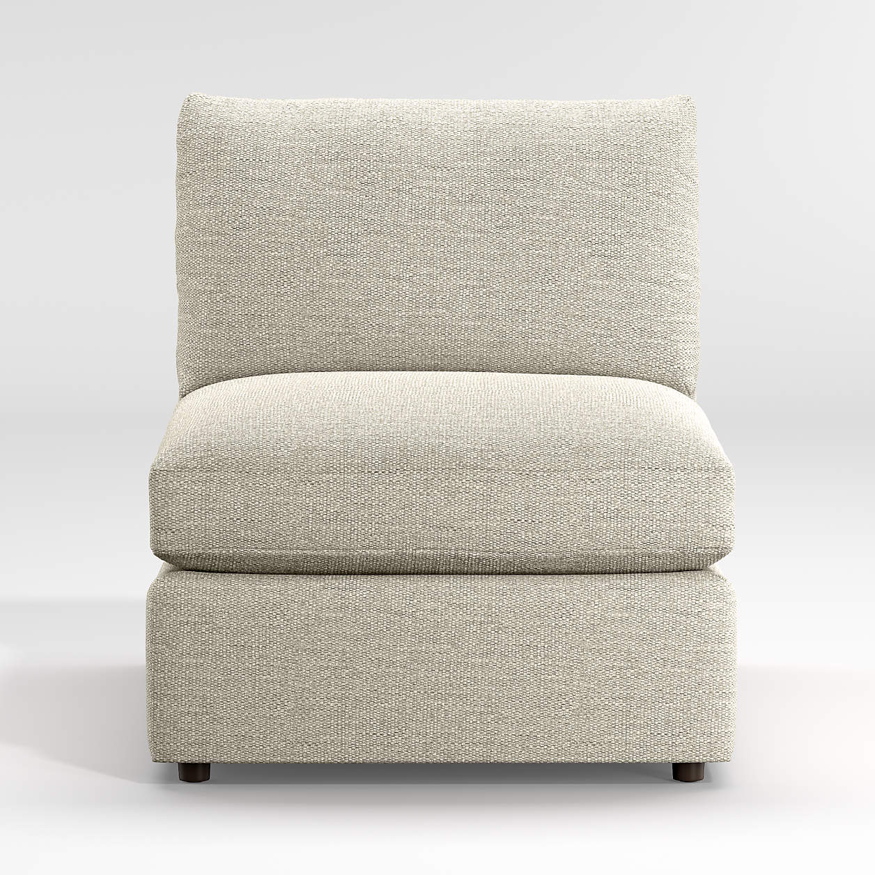 Lounge Deep Armless Chair 32" + Reviews | Crate & Barrel