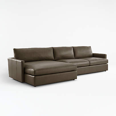 Extra Deep Leather Sectional Sofa | Cabinets Matttroy