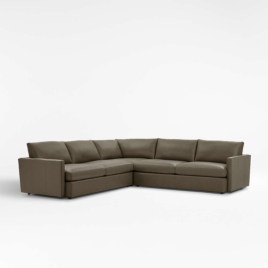 Leather Sectional Sofas: 100+ Options | Crate & Barrel