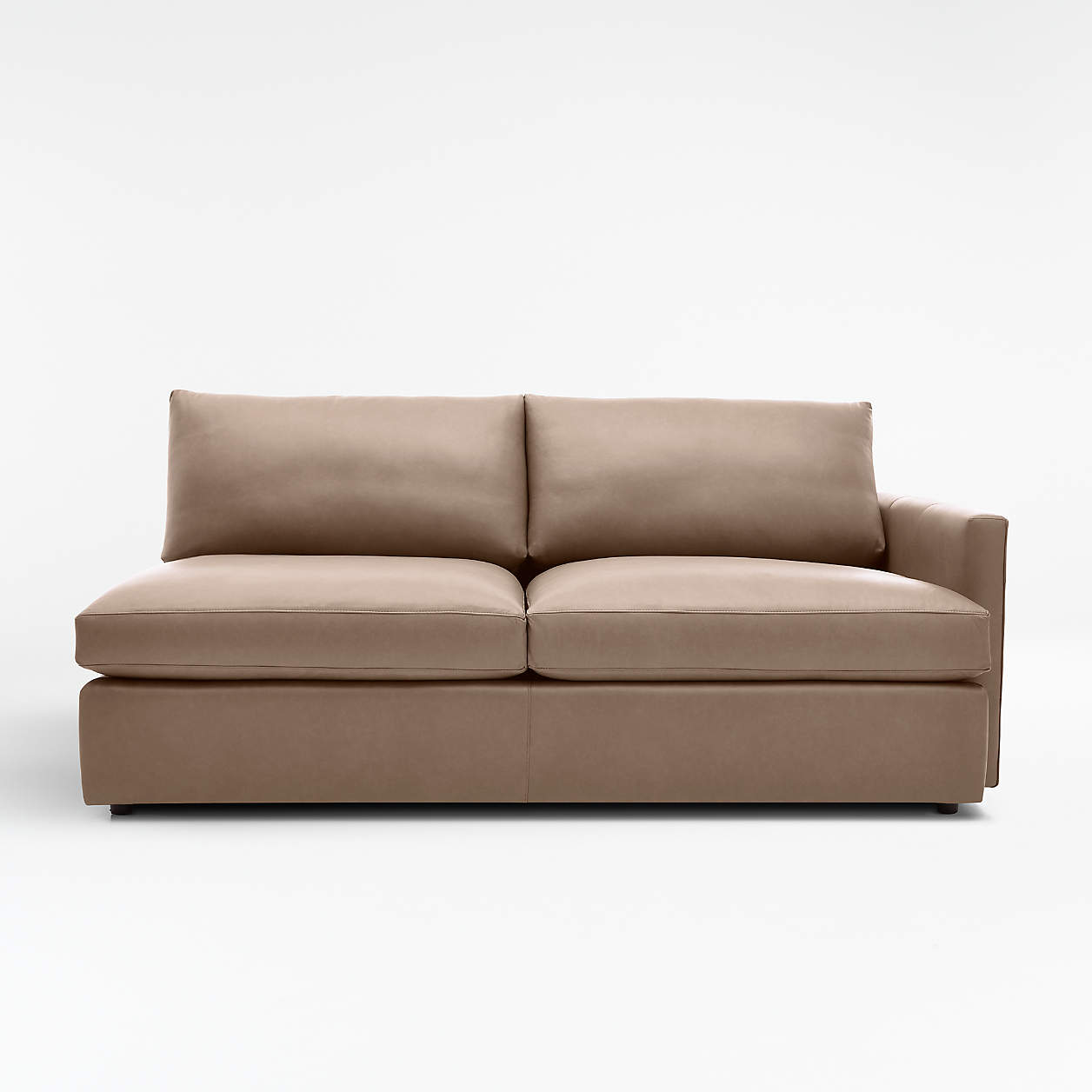 Lounge Leather Right Arm Sofa + Reviews | Crate & Barrel