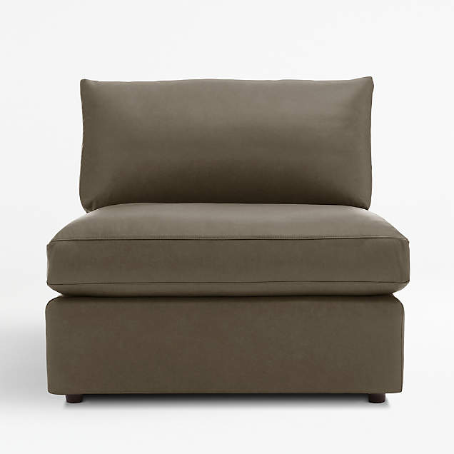 Lounge Leather Left Arm Chair | Crate & Barrel