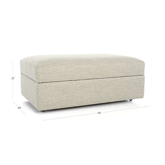 Lounge Ottomans & Storage Ottomans for Lounging | Crate & Barrel