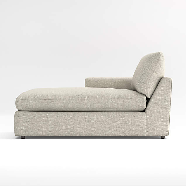 Lounge Deep Left Arm Chaise Lounge + Reviews | Crate & Barrel