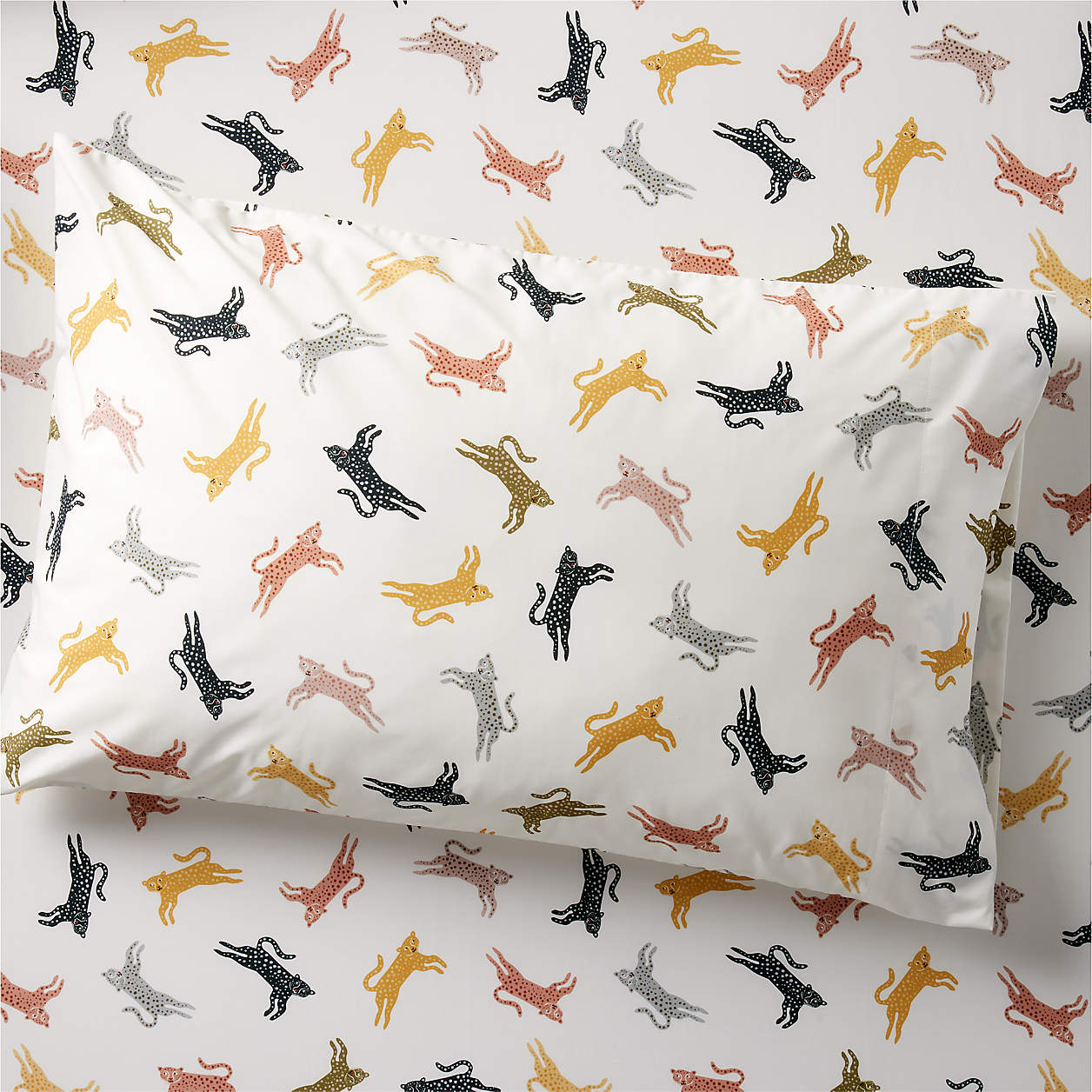Lovely Leopard Organic Cotton Kids Pillowcase | Crate & Kids
