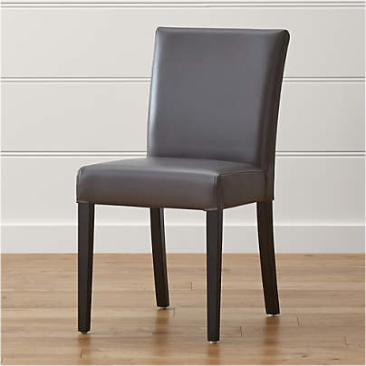 Laredo Brown Leather Dining Chair + Reviews | Crate & Barrel Canada