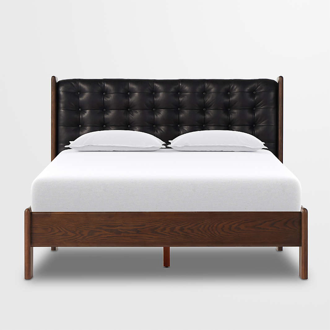 Brown Bed Frames & Dark Brown Bed Frames with Headboards | Crate & Barrel