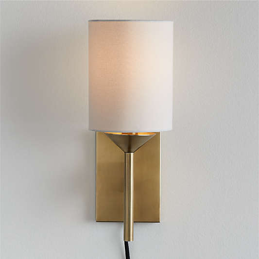 Plug In Wall Sconces & Plug In Wall Lamps | Crate & Barrel