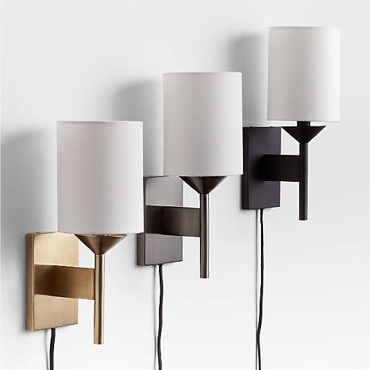 Wall Sconces: Plug In and Candle | Crate & Barrel