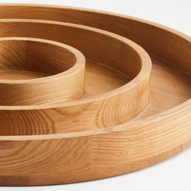 Large Divided Wooden Serving Tray by Molly Baz | Crate & Barrel