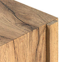 Mackinley 78.75" Rectangular Natural Oak Wood Console Table + Reviews ...